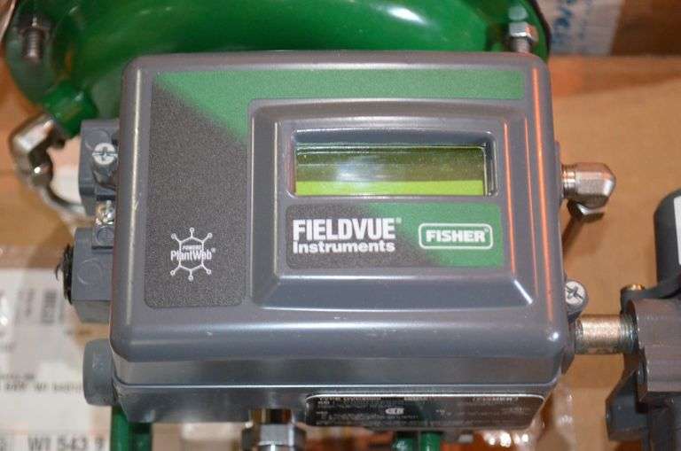 VALVE ACTUATOR WITH STAINLESS STEEL VALVE AND FISHER MODEL DVC2000 ...