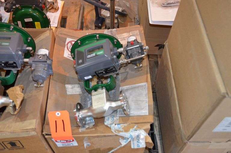 VALVE ACTUATOR WITH STAINLESS STEEL VALVE AND FISHER MODEL DVC2000 ...