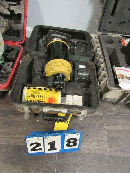 LASER AND POSITIONING EQUIPMENT, TOPCON, PZS – MC, WITH CARRYING CASE ...