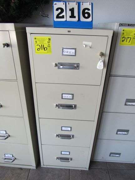 4-DRAWER FIRE PROOF FILE CABINET, HON - Rosen Systems