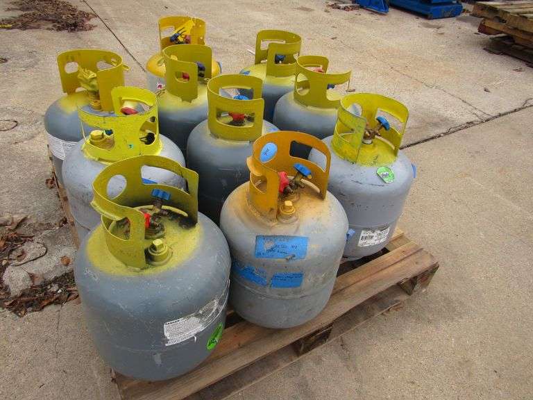 (10) PROPANE TANKS, USED FOR RECOVERY FOR REFRIGERANT - Rosen Systems