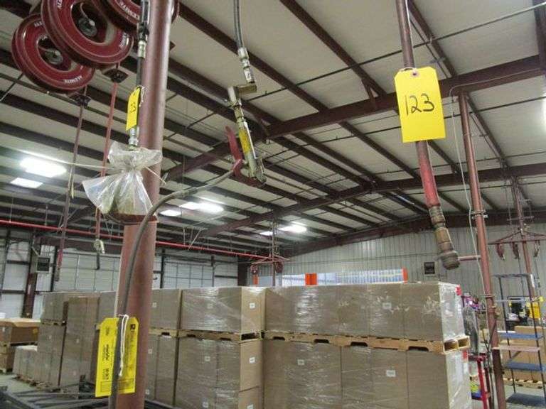 LOT, (6) ALEMITE HOSE REELS MDL 7336-B, 300-PSI, (2) AIR REELS, (1 ...