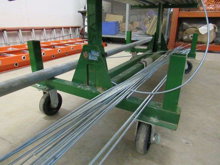 MARK RACK WITH CASTERS, ASSORTED CONDUIT AND RODS - Rosen Systems