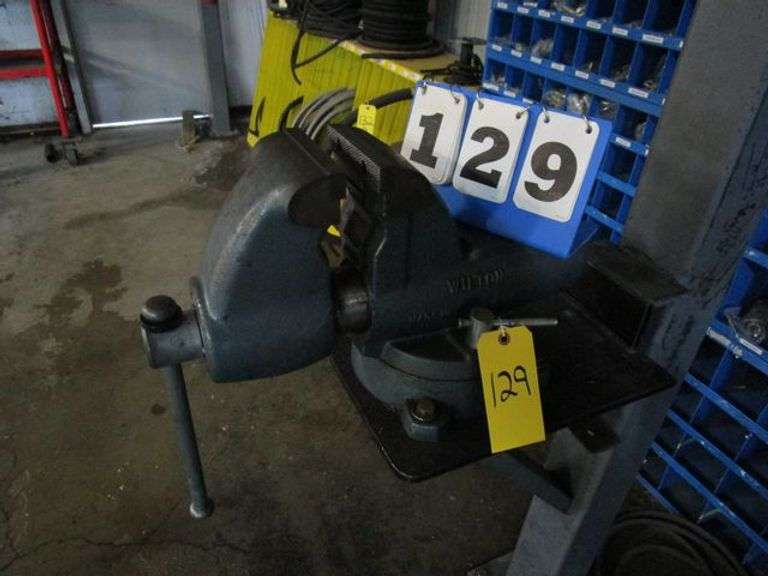 HEAVY DUTY WILTON C2 5" BENCH VISE (BOLTED TO POLE)_ - Rosen Systems