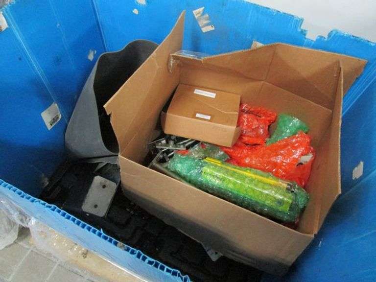 PALLET, ASSORTED PALLETIZER PARTS AS SHOWN INCLUDING CONTROL PANEL AND ...