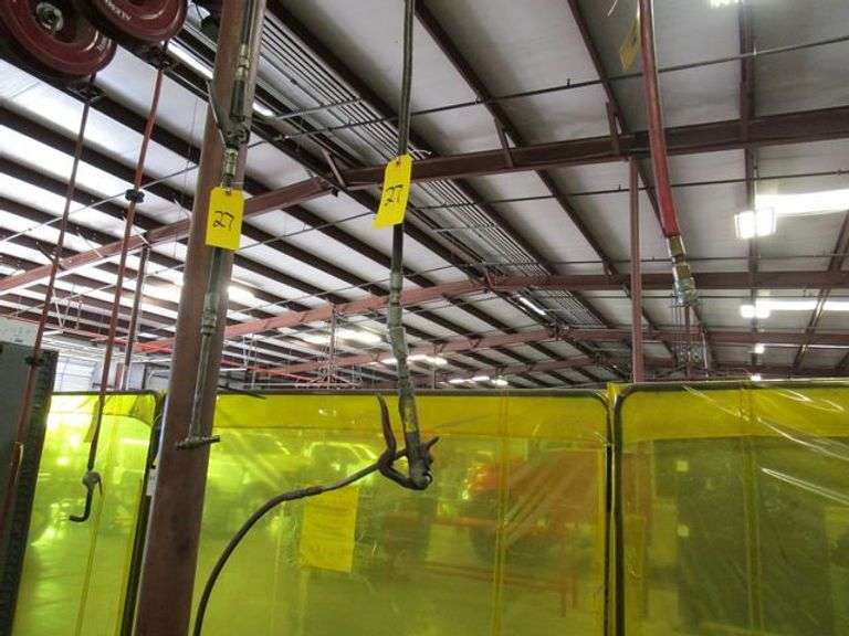 LOT (6) ALEMITE HOSE REELS MDL 7336-B, 300-PSI, (2) AIR REELS, (1 ...