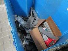 PALLET, ASSORTED PALLETIZER PARTS AS SHOWN INCLUDING BELTS AND HARDWARE ...