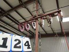 LOT, (6) ALEMITE HOSE REELS MDL 7336-B, 300-PSI, (2) AIR REELS, (1 ...