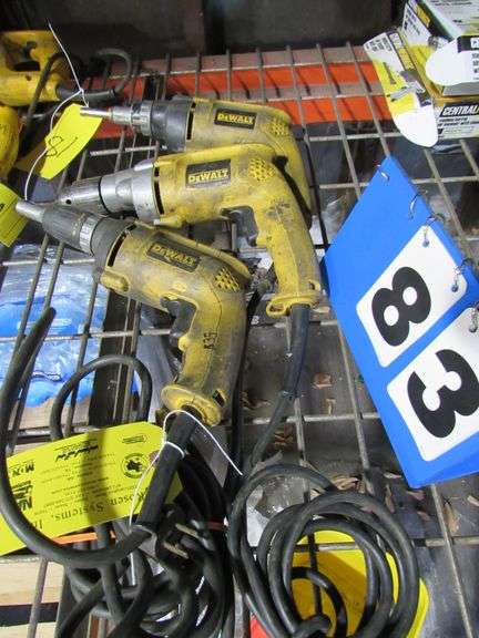 (3) ELECTRIC DEWALT DRILL, DW255 (Located at 2323 Langford St, Dallas ...