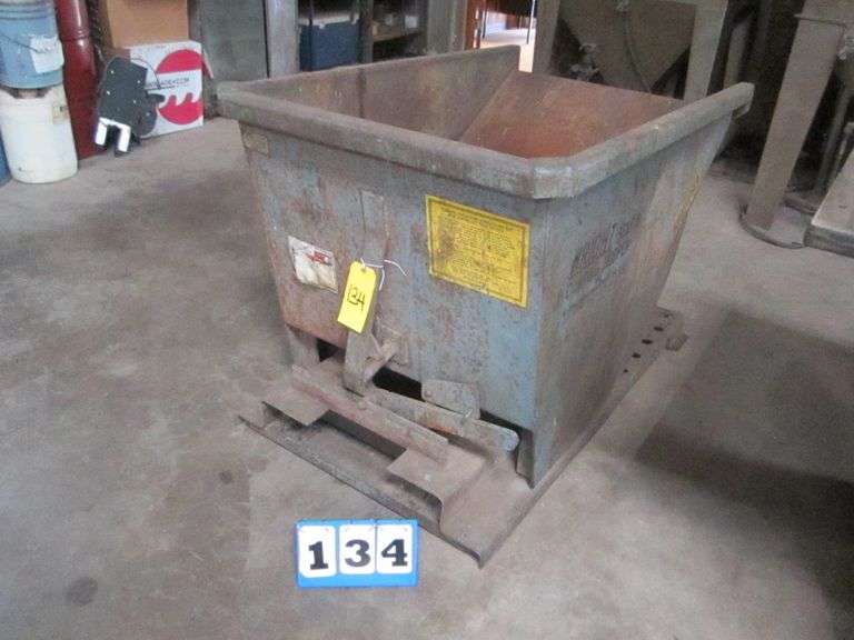 WRIGHT STEEL SELF DUMPING HOPPER, APPROX. 1/2-YARD CAPACITY - Rosen Systems