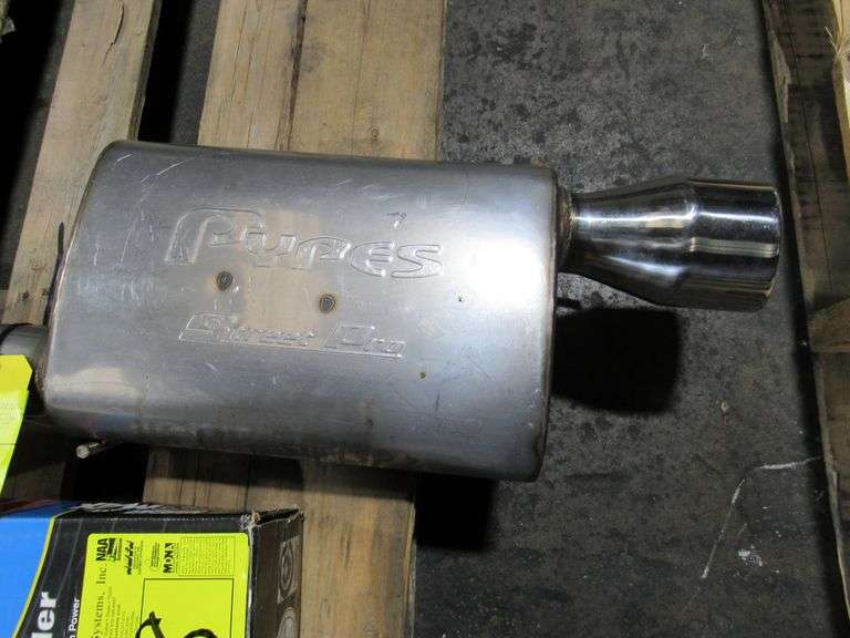 (1) PYPES STREET PRO MUFFLER FOR MUSTANG, NO INFO, *NEW IN BOX* AND (1 ...