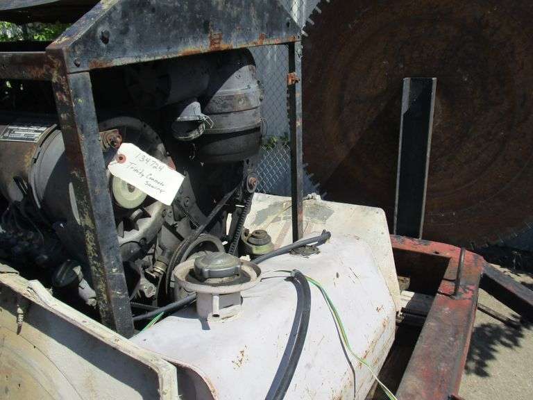 RAIL SAW SYSTEM, TRAILER MOUNTED, APPROX. 10' SINGLE AXLE, DIESEL ...