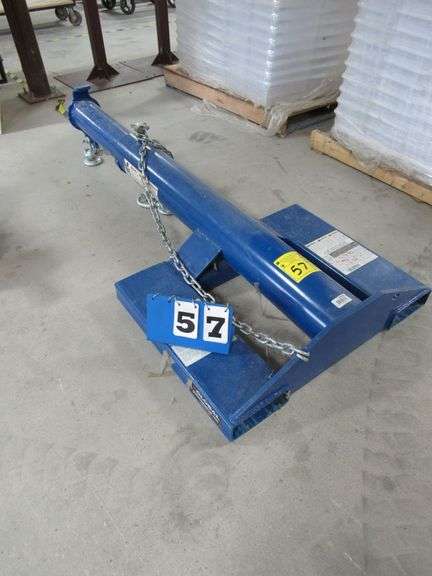 GLOBAL INDUSTRIES TELESCOPING JIB BOOM CRANE, MDL 988947, 4,000-LB MAX ...