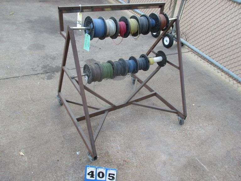 PORTABLE WIRE DISPENSING RACK WIHT WIRE AS SHOWN **Located at 11501 ...