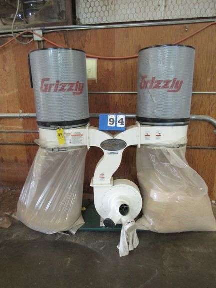 DUST COLLECTOR, GRIZZLY INDUSTRIAL, MDL G0562ZP, 3-HP, SINGLE PHASE ...