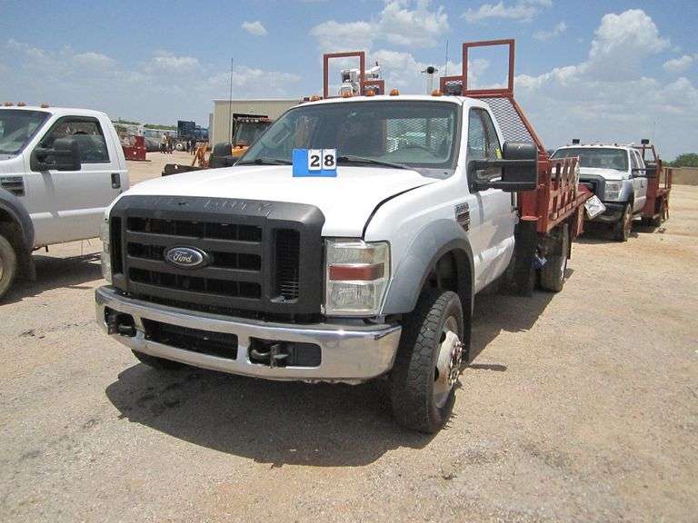 2010 FORD F-550 XL SUPER DUTY FLAT BED SINGLE CAB TRUCK, VIN ...