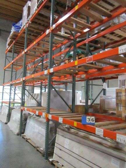 EMPTY PALLET RACK, TEAR DROP STYLE, APPROX. 36" X 8' X 16' TALL *NOTE ...