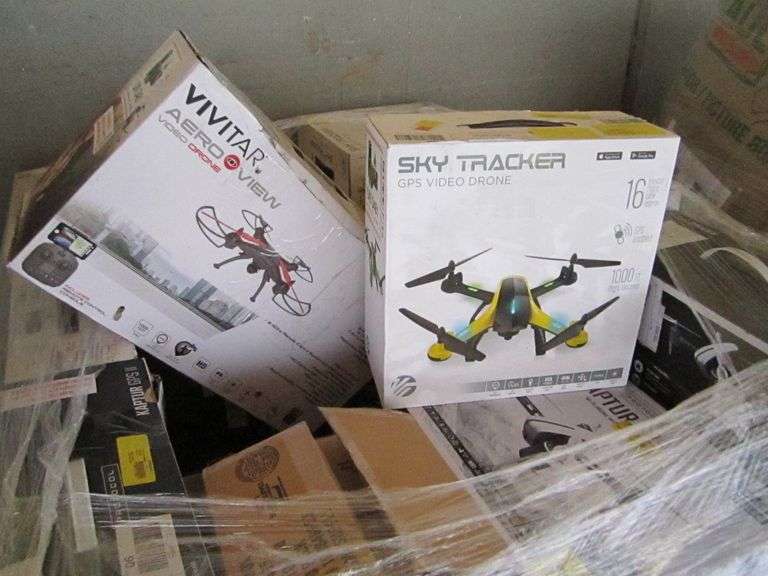 (1) PALLET, (36) ASSORTED DRONES, INCLUDING PROTOCOL GPS II KAPTUR, SKY ...
