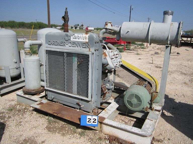 GARDNER-DENVER LP GAS COMPRESSOR, 2-WAF-13, PALLET MOUNTED, 50-HP ...