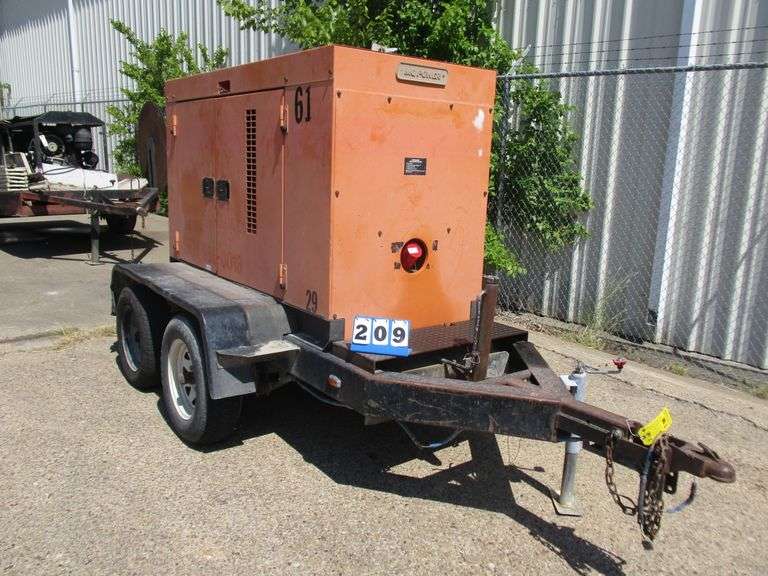 TRAILER MOUNTED GENERATOR, MQ POWER WHISTER WATT DIESEL POWERED AC ...