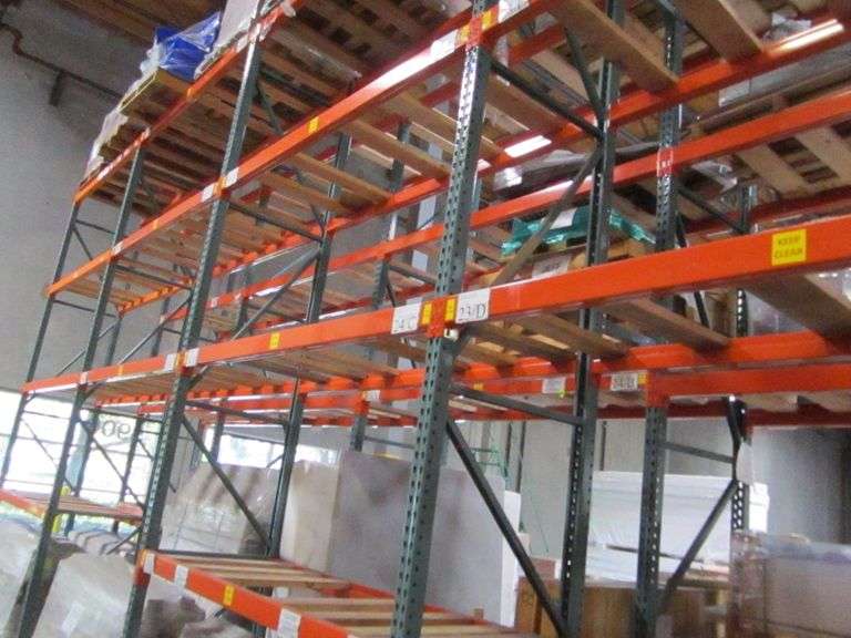 EMPTY PALLET RACK, TEAR DROP STYLE, APPROX. 36" X 8' X 16' TALL *NOTE ...