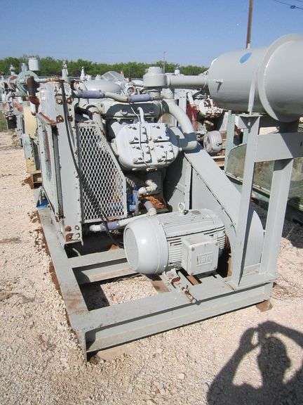GARDNER-DENVER LP GAS COMPRESSOR, 2-WAF-13, PALLET MOUNTED, 50-HP ...