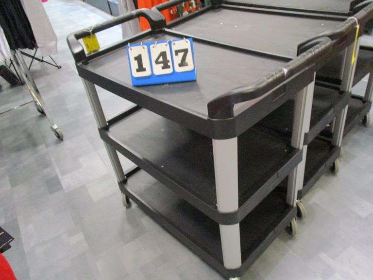 UTILITY STICK CART, 3-TIER, ULINE - Rosen Systems