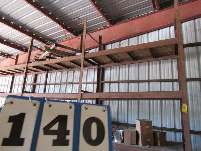 EMPTY PALLET RACK, APPROX. 13' X 7' X 37" **BEAMS ARE BOLTED TO ...