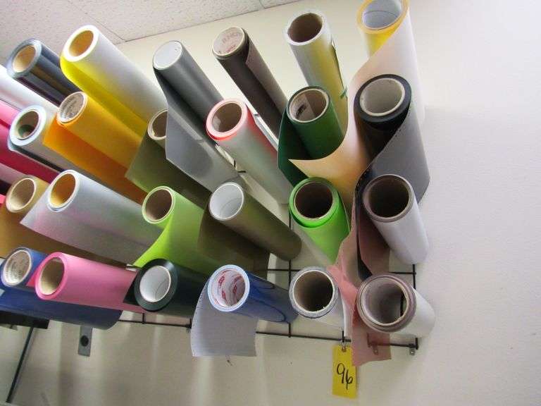 WALL MOUNTED TUBE RACK WITH CONTENTS INCLUDING ASSORTED ROLLS - Rosen ...