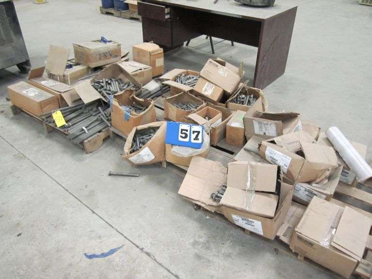 LOT, (8) PALLETS - ASSORTED HARDWARE INDUCING STUD WELDERS, ASSORTED ...