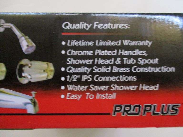 CASE, PRO PLUS TUB & SHOWER SET #114130 (6) PER CASE **sold 2x the ...