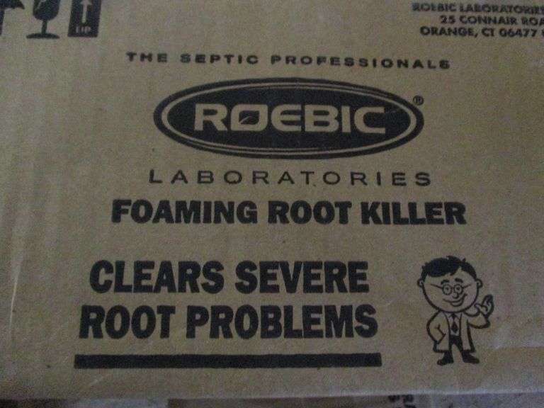 CASE, ROEBIC FOAMING ROOT KILLER (6) 1-LB BOTTLES PER CASE **sold 6x ...