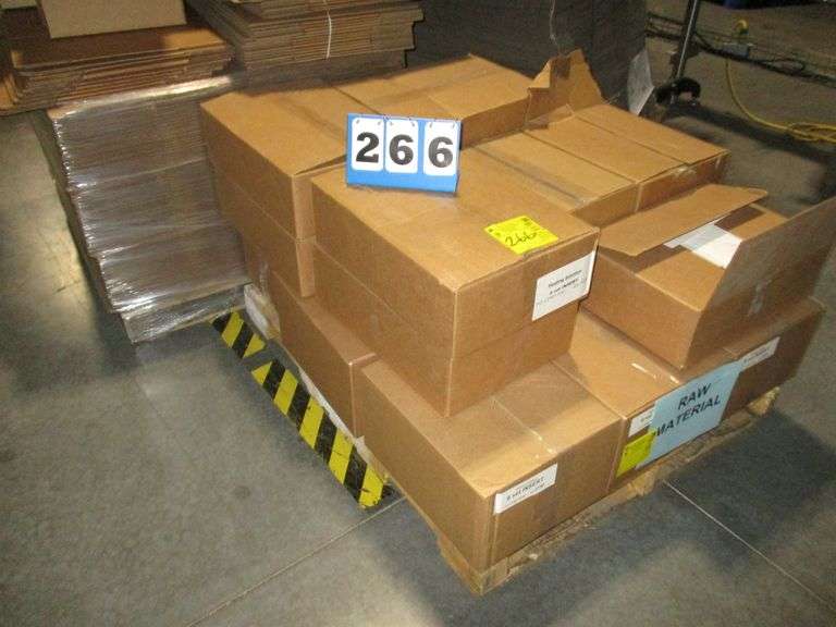 ASSORTED PALLETS INCLUDING CARDBOARD, CARDBOARD BOXES, INSERTS AND ...