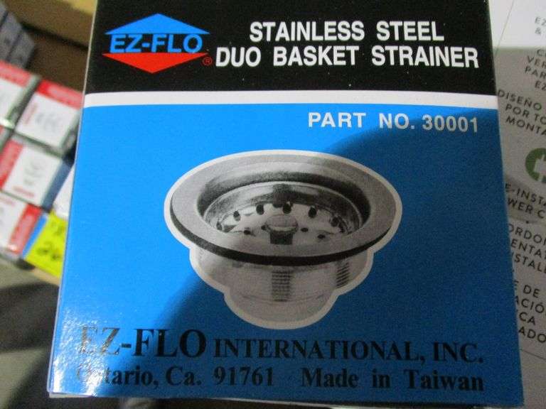 EZ-FLO STAINLESS STEEL DUO BASKET STAINER P#E30001 **sold 54x the money ...