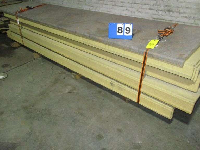 STACK OF APPROX. (26) ASSORTED LAMINATE COUNTER TOPS, ASSORTED COLORS ...