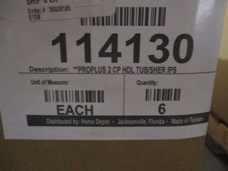 CASE, PRO PLUS TUB & SHOWER SET #114130 (6) PER CASE **sold 2x the ...
