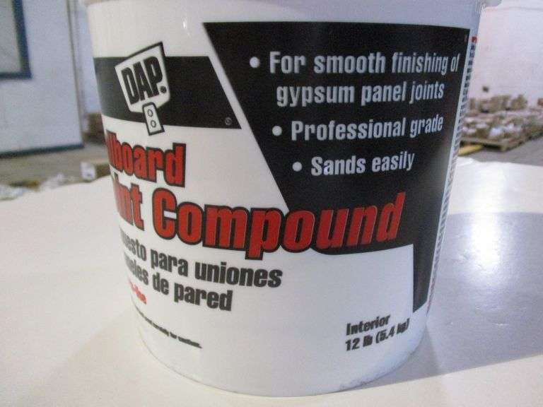 CASE, DAP WALL BOARD JOINT COMPOUND #10102 12-LB BUCKET (4) PER CASE ...