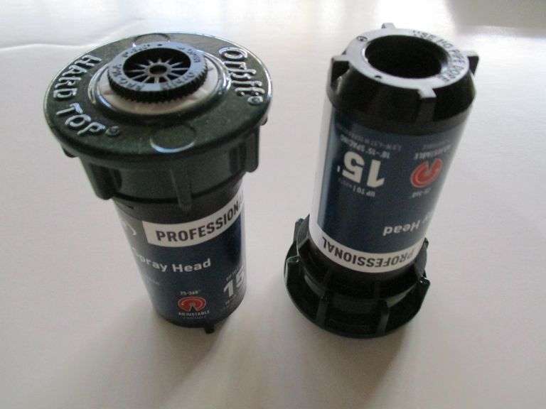 ORBIT PROFESSIONAL POP UP SPRAY HEADS, HARD TOP #54500-28, (25) PER BOX ...