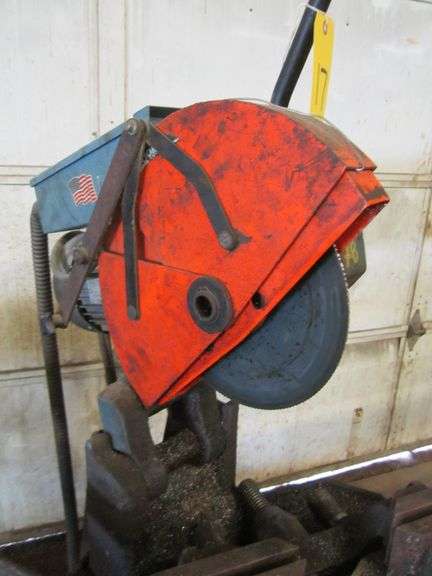 SCOTCHMAN 10" CUT-OFF SAW, MDL CP0-350, 230-V, SINGLE PHASE WITH INFEED ...