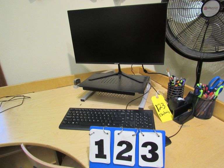 ELECTRONICS INSIDE ROOM INCLUDING (1) ELEMENT MONITOR, (1) DELL MONITOR ...