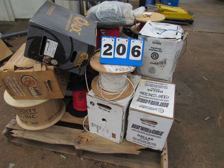 (1) PALLET, ASSORTED SPOOLS (WIRE) - Rosen Systems