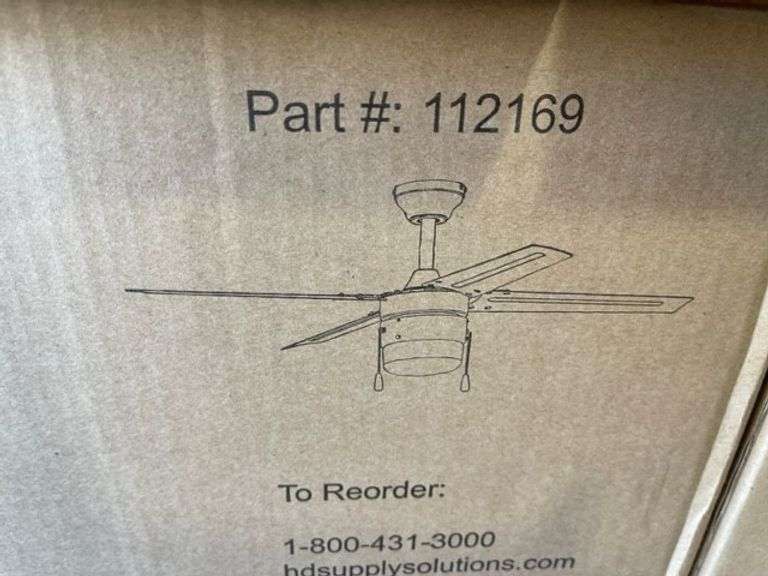 SEASONS 48" LED BRUSHED NICKEL CEILING FAN #112169 *sold 4x the money ...