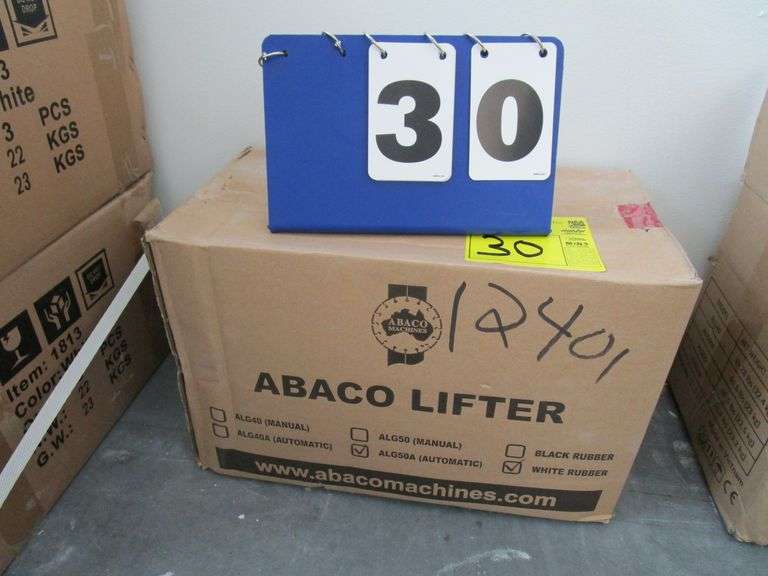 ABACO LIFTER MDL ALG50A, WHITE RUBBER, NEW IN BOX - Rosen Systems