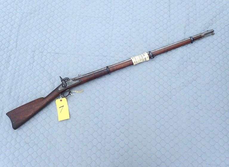CIVIL WAR DATED 1863 US SPRINGFIELD 58 CALIBER MUZZLE LOADER RIFLE ...