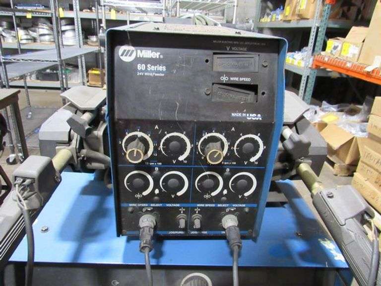 WELDER, MILLER DELTA WELD 452, S/N KK226226, WITH WIRE FEEDER, 60 ...