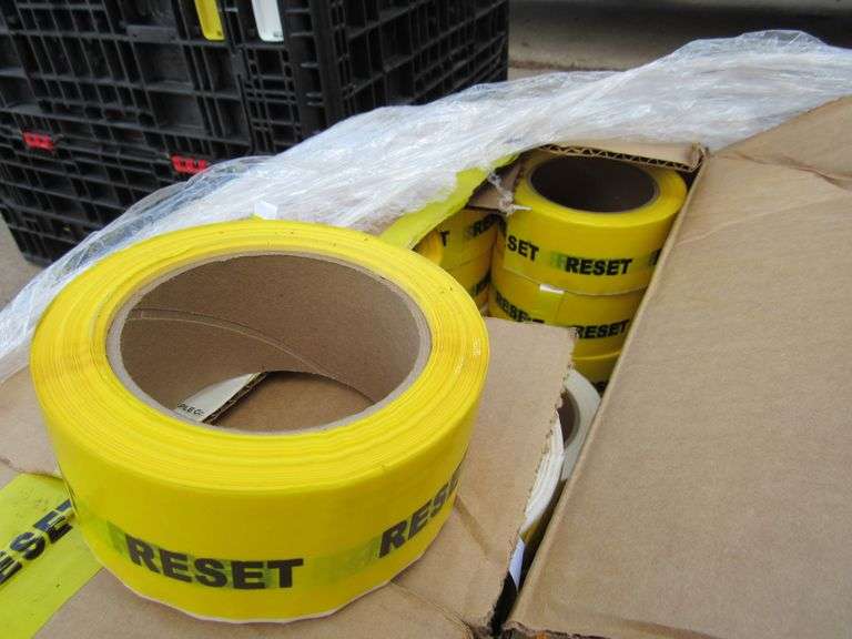 CASE OF RESET TAPE *YELLOW", 36-ROLLS, PER CASE *sold 17x the money ...