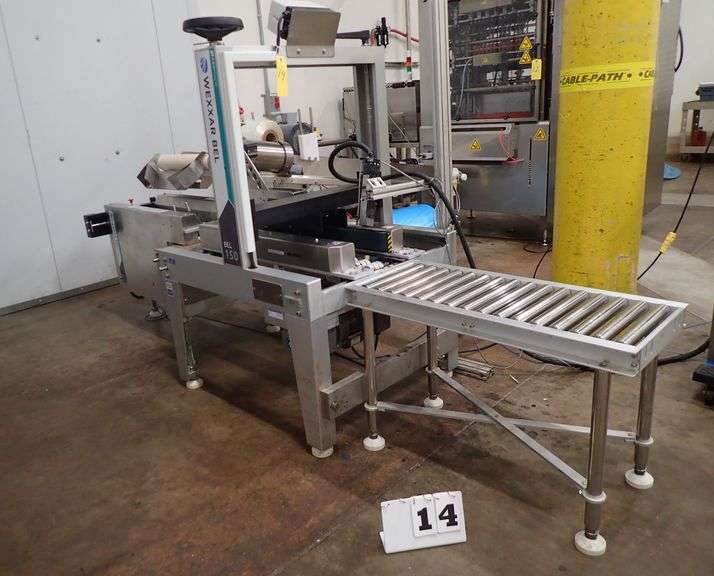 WEXXAR BELPRO MACH BEL 150 SERIAL 211246 CASE SEALER WITH WEXXAR BEL ...