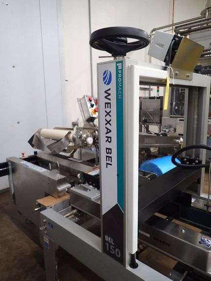 WEXXAR BELPRO MACH BEL 150 SERIAL 211246 CASE SEALER WITH WEXXAR BEL ...