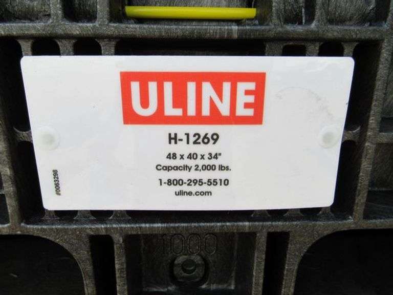 COLLAPSIBLE TOTE, ULINE H-1269. 2,000-LB CAPACITY, 48" X 40" X 34" *sold 5x the money* - Rosen ...