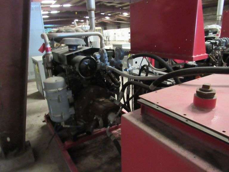 CAMERON ICF HYDRAULIC POWER UNIT, SKID MOUNTED, CO #32-25, GM 5.7L GAS ...